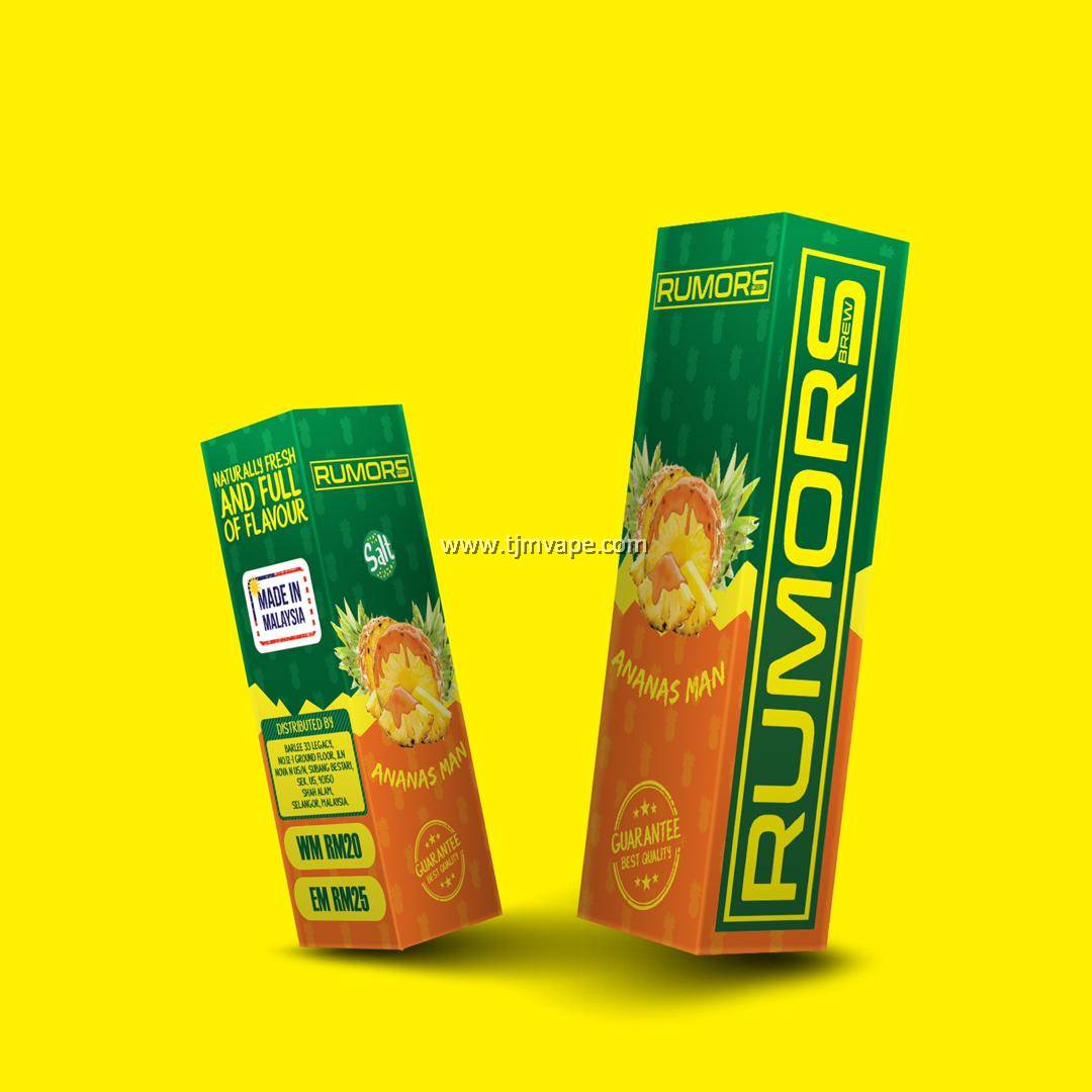 RUMORS BREW SALT ANANAS MAN 10ML 35MG 50MG