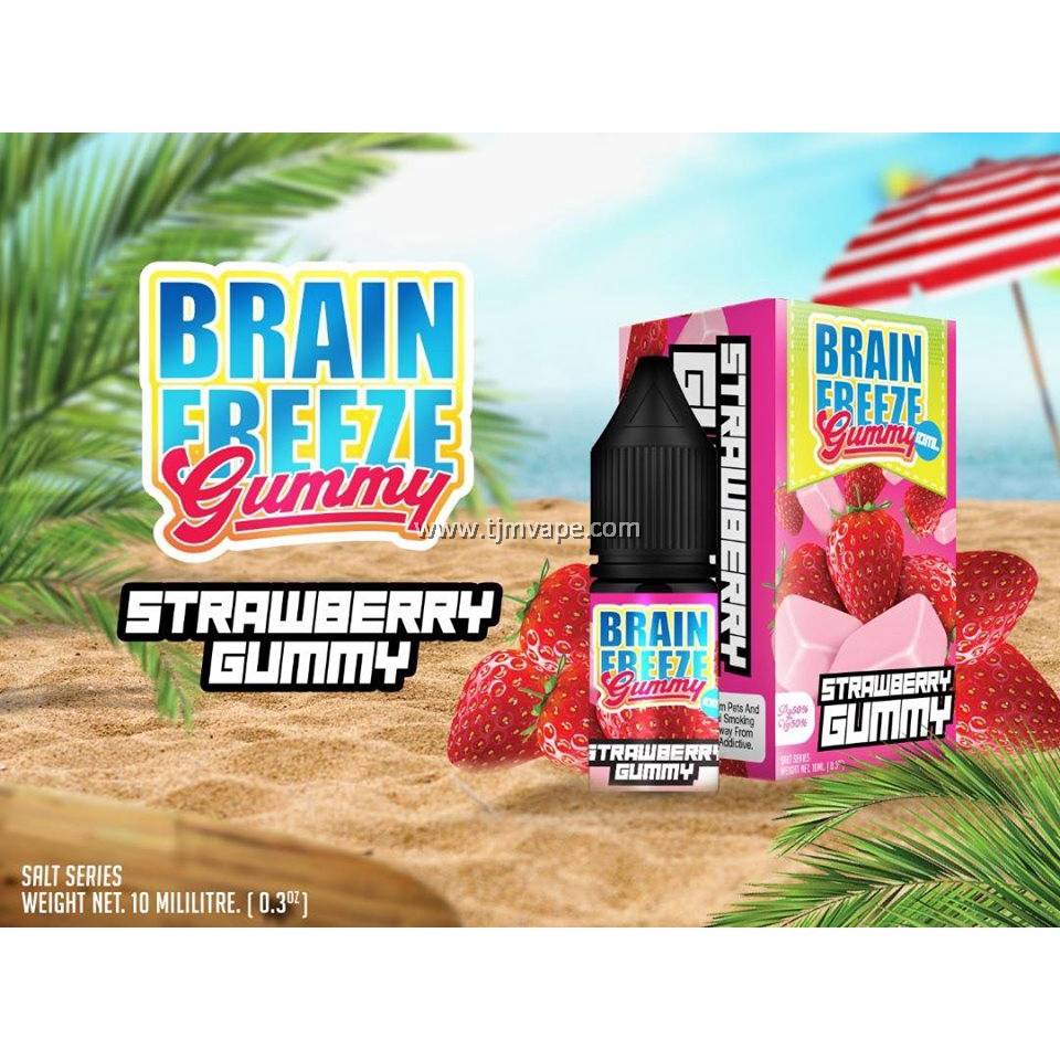 BRAIN FREEZE SALT STRAWBERRY GUMMY 10ML