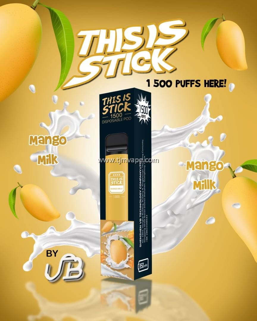 THIS IS STICK 1500 PUFFS DISPOSABLE POD