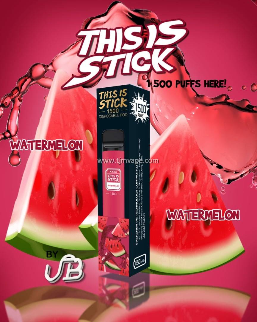 THIS IS STICK 1500 PUFFS DISPOSABLE POD