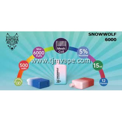 SNOW WOLF 6000 PUFF DISPOSABLE POD