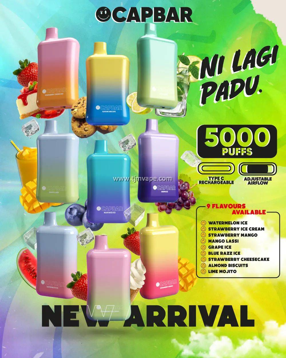 CAPBAR 5000 PUFFS DISPOSABLE POD