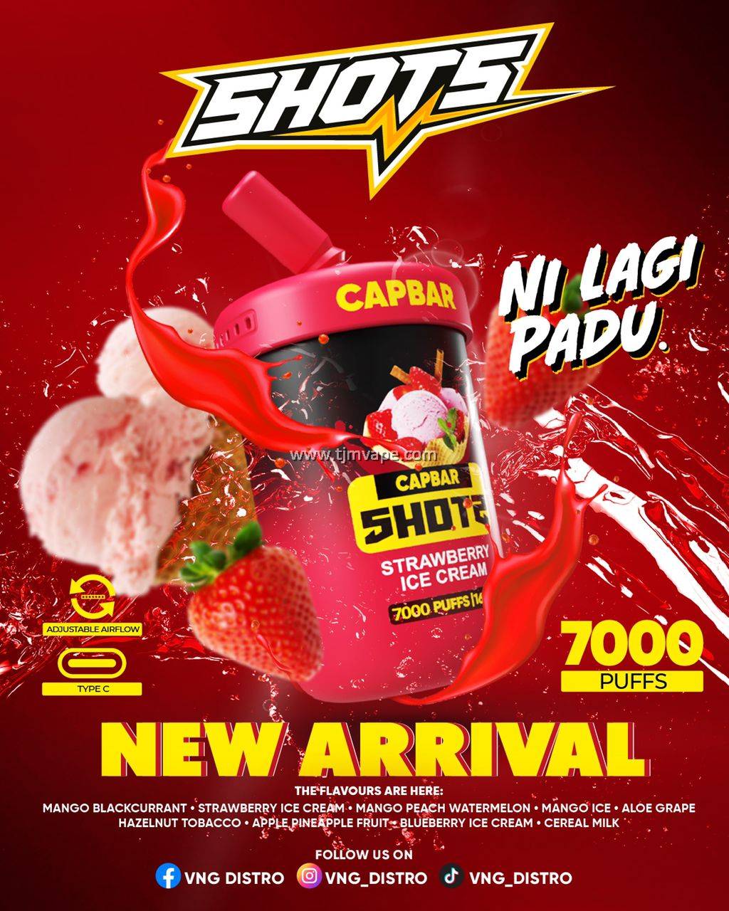 CAPBAR 7000 PUFFS DISPOSABLE POD