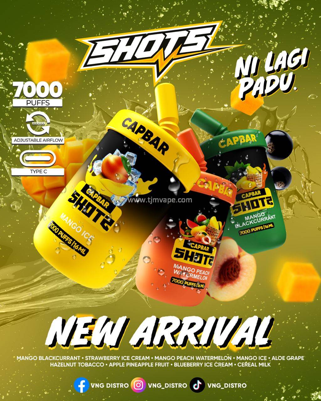 CAPBAR 7000 PUFFS DISPOSABLE POD