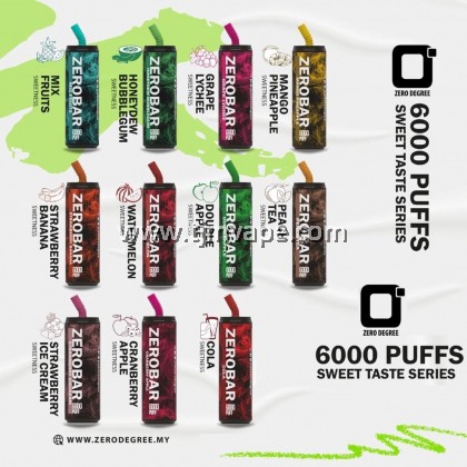 ZERO BAR 6000 PUFF DISPOSABLE POD