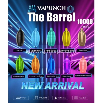 VAPUNCH THE BARREL 10000 PUFF DISPOSABLE PODS