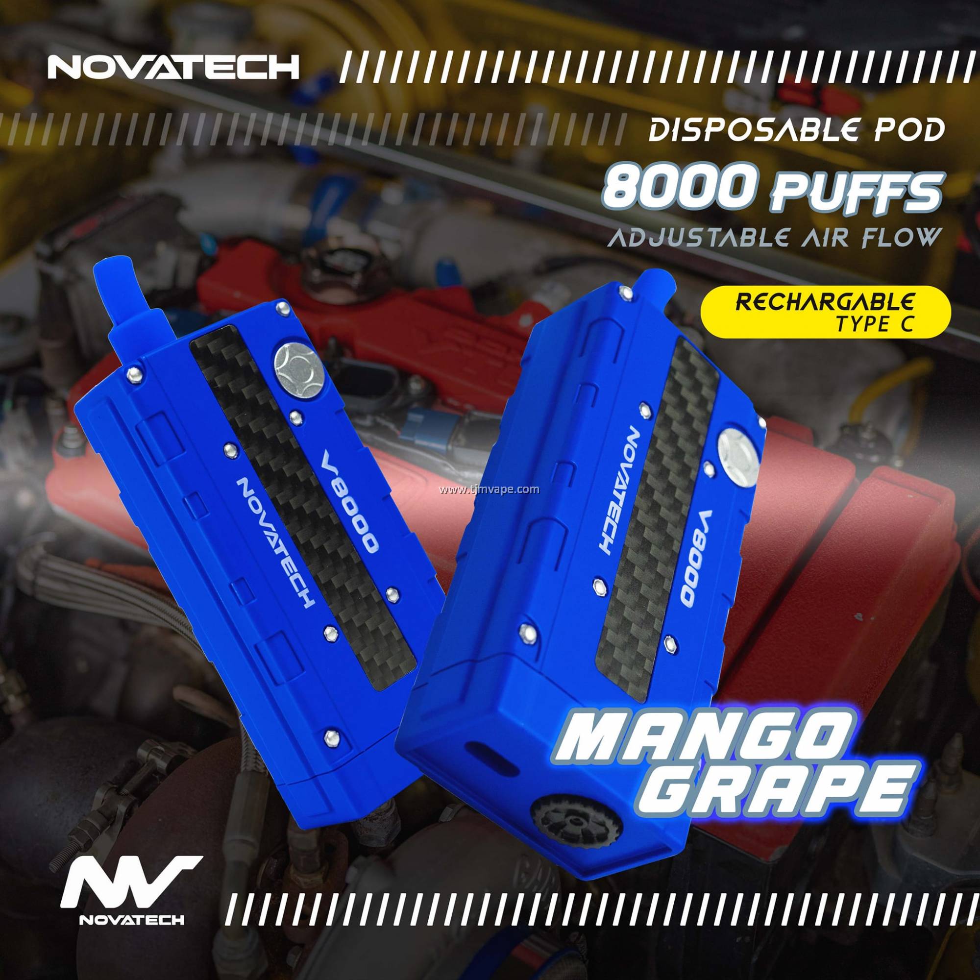 NOVATECH 8000 PUFFS DISPOSABLE PODS