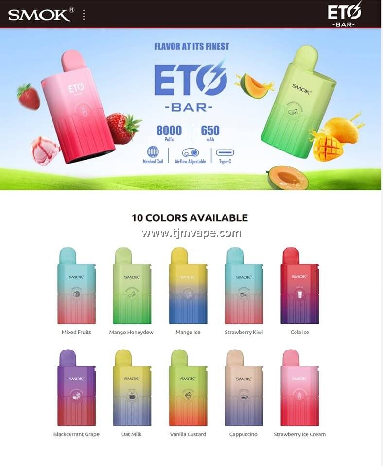 SMOK ETO BAR KIT 8000 PUFFS DISPOSABLE POD