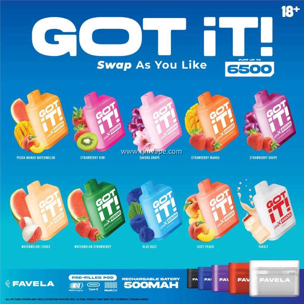 GOT IT FAVELA 6500 PUFFS KIT SET