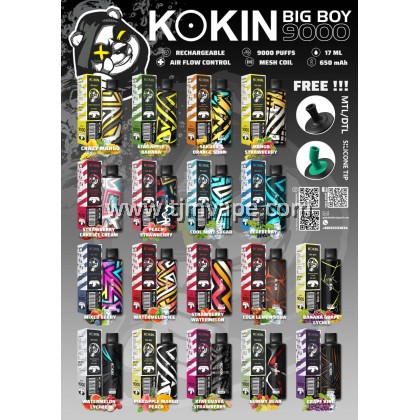 KOKIN BIGBOY 9000 PUFF DISPOSABLE POD