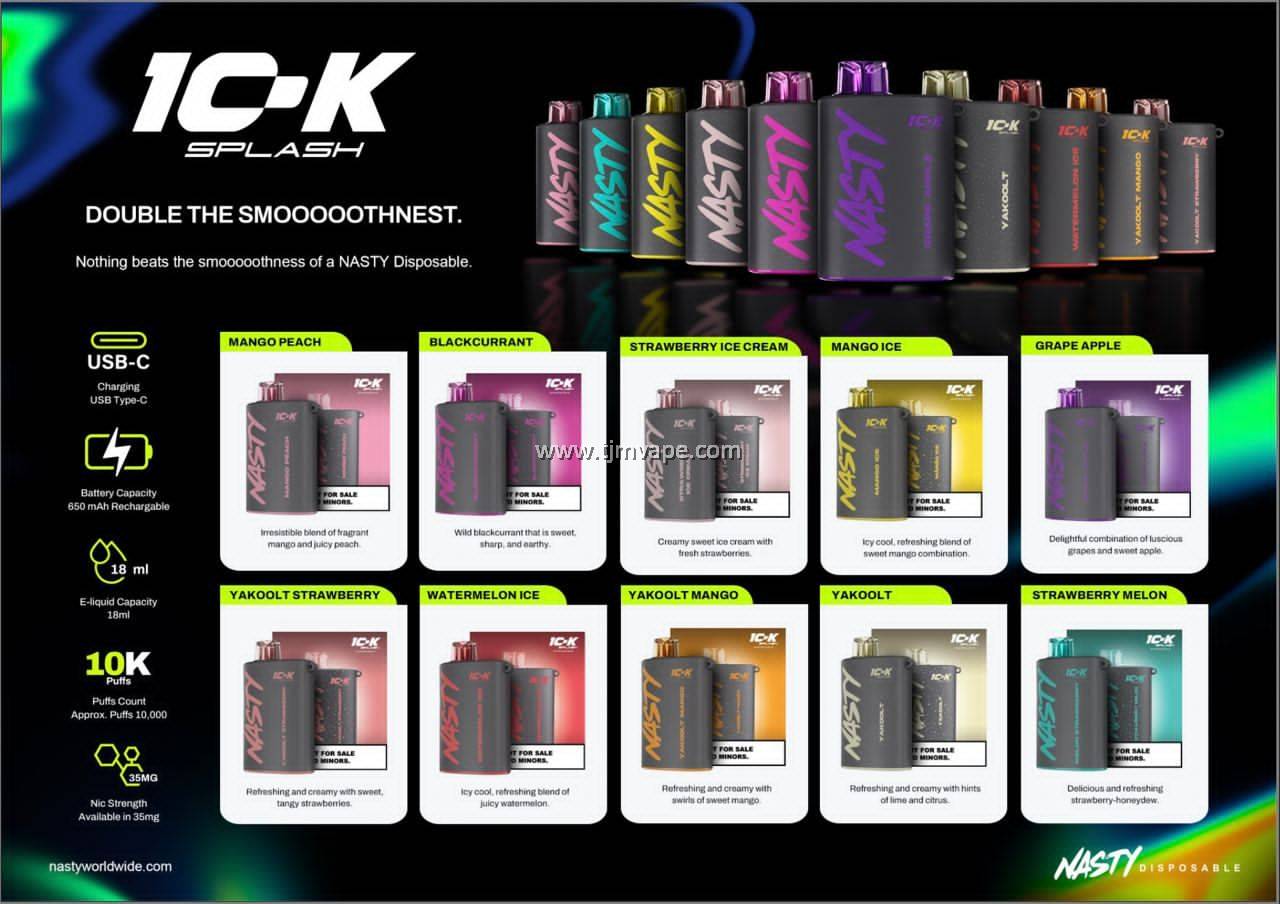 NASTY 10K SPLASH DISPOSABLE POD