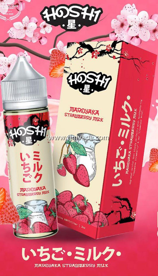 HOSHI : MAROYAKA STRAWBERRY MILK 60ML