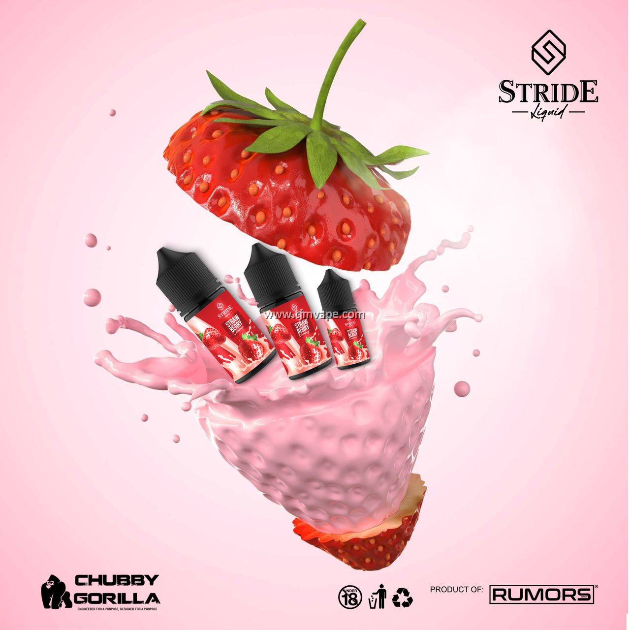STRIDE LIQUID : STRAWBERRY CREAMY 30ML