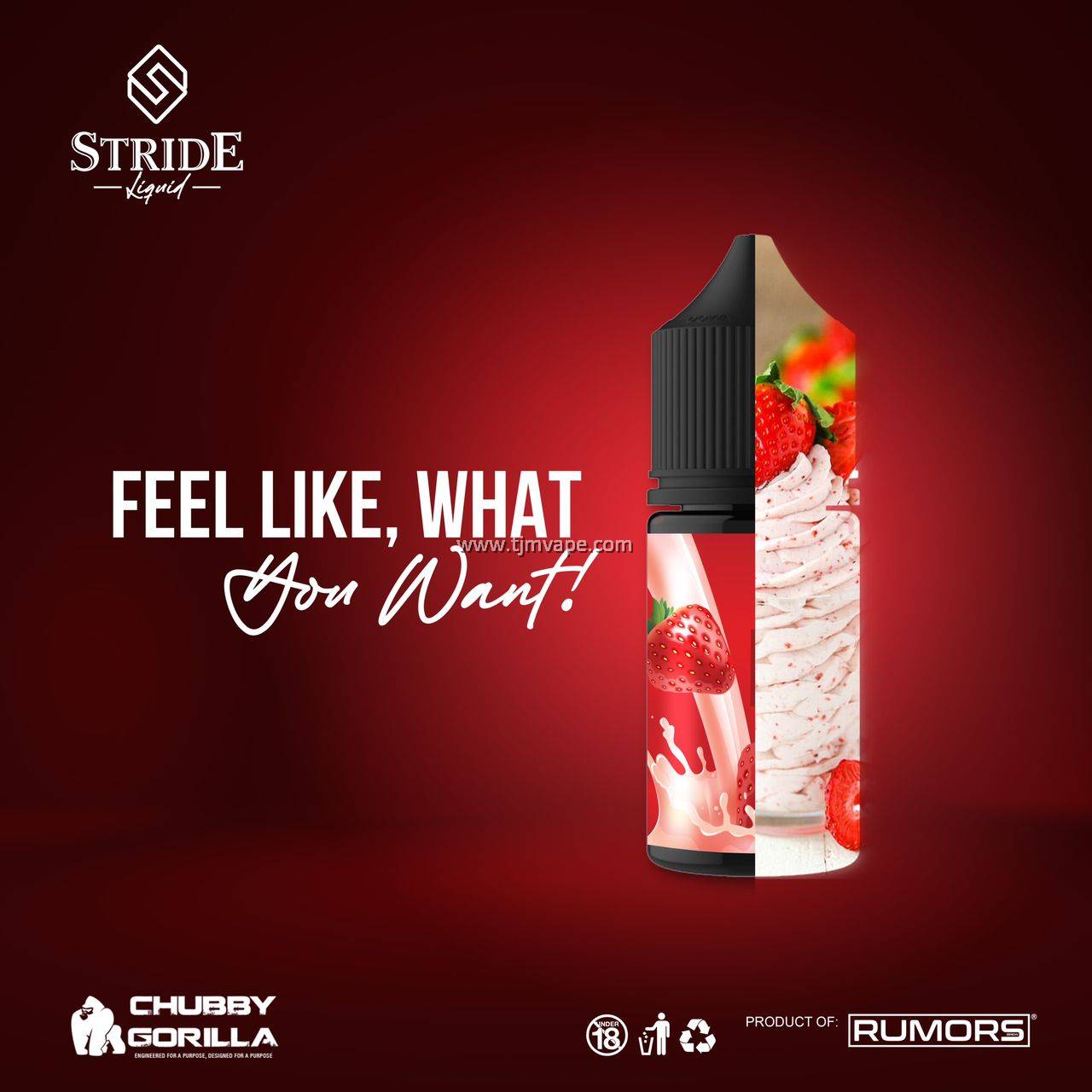 STRIDE LIQUID : STRAWBERRY CREAMY 30ML