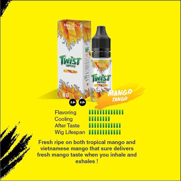 TWIST VAPORS SALT MANGO TANGO 10ML
