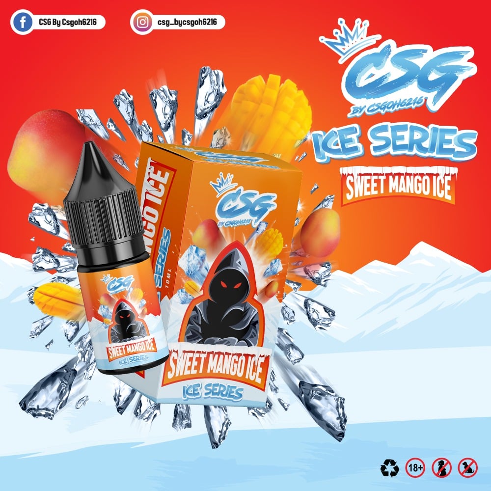 CSG SALT SWEET MANGO ICE 10ML 35MG 50MG