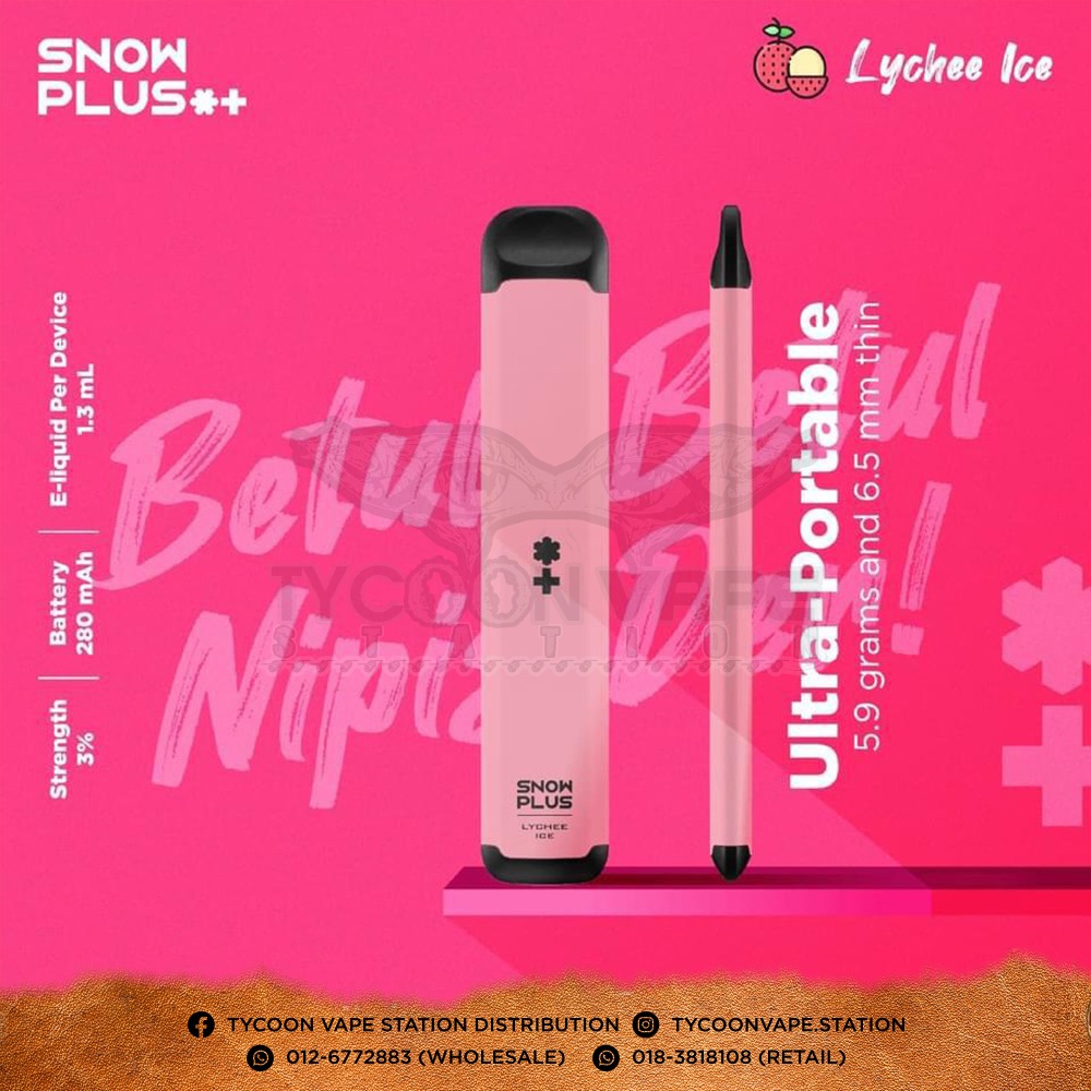 SNOWPLUS GO DISPOSABLE POD LYCHEE ICE