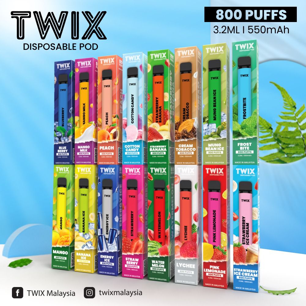 TWIX 800 PUFFS DIPSOSABLE POD