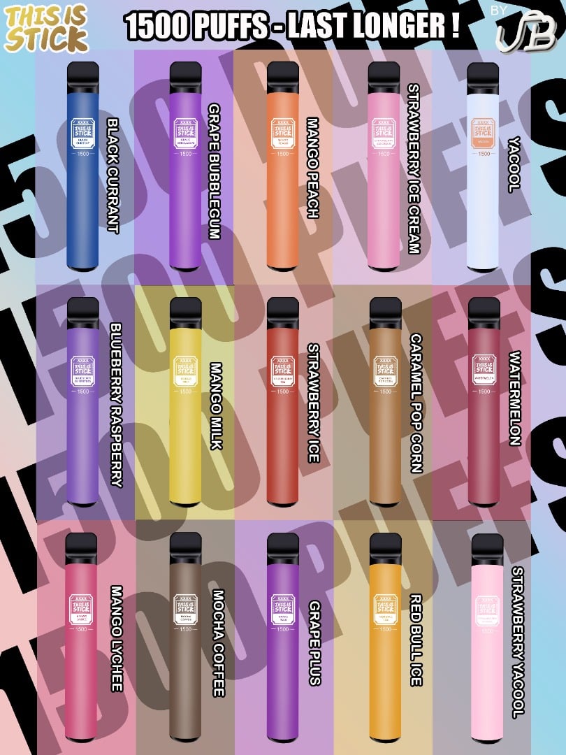THIS IS STICK 1500 PUFFS DISPOSABLE POD