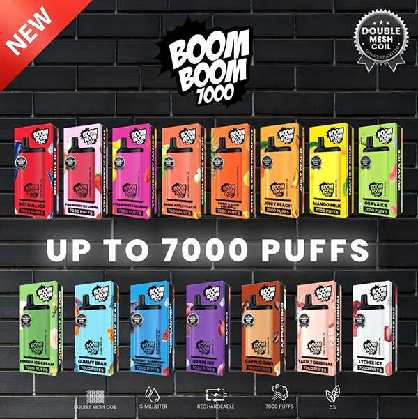 BOOM BOOM 7000 PUFF DISPOSABLE
