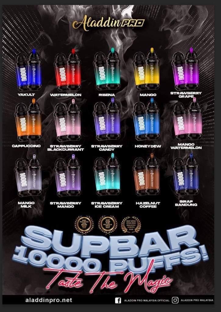 ALADDIN SUPBAR 10000 PUFFS DISPOSABLE POD