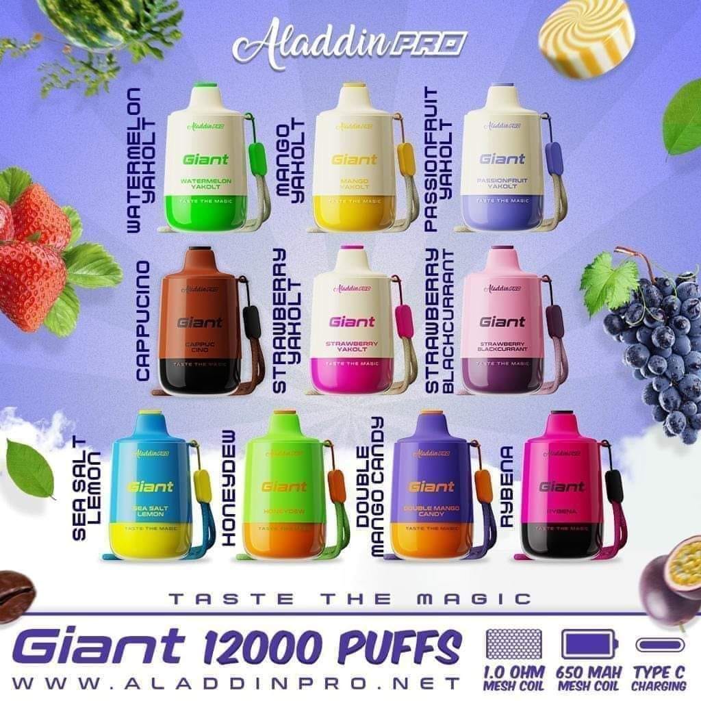ALADDIN PRO GIANT 12000 PUFFS DISPOSABLE POD